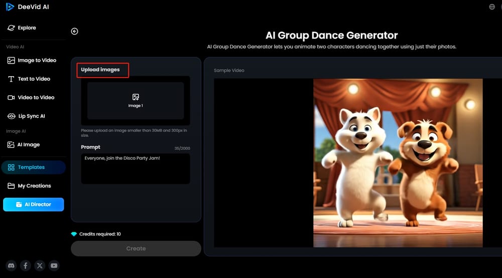 How to Make AI Cute Animals Dancing Videos on Deevid