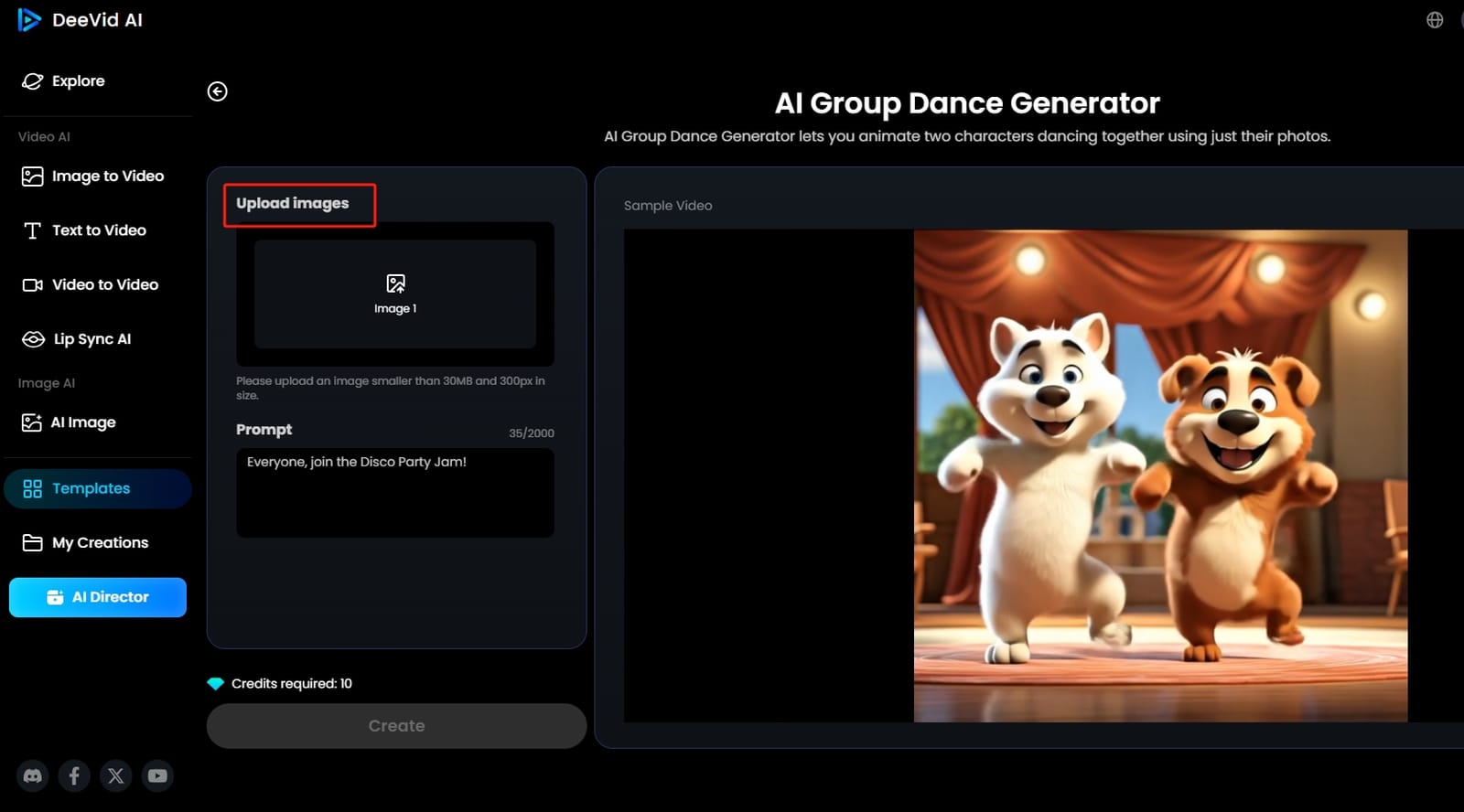 How to Make AI Cute Animals Dancing Videos on Deevid