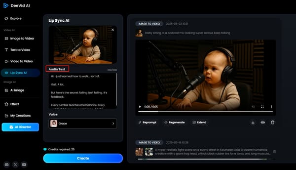 How To Create Viral Baby Podcast AI Videos with Deevid AI(Step-by-Step ...
